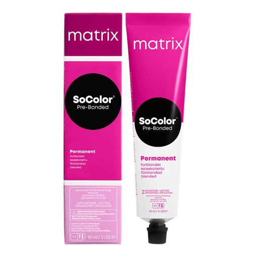 Matrix socolor pre-bonded permanent 90ml - colore:5rr+ castano ch rosso ...
